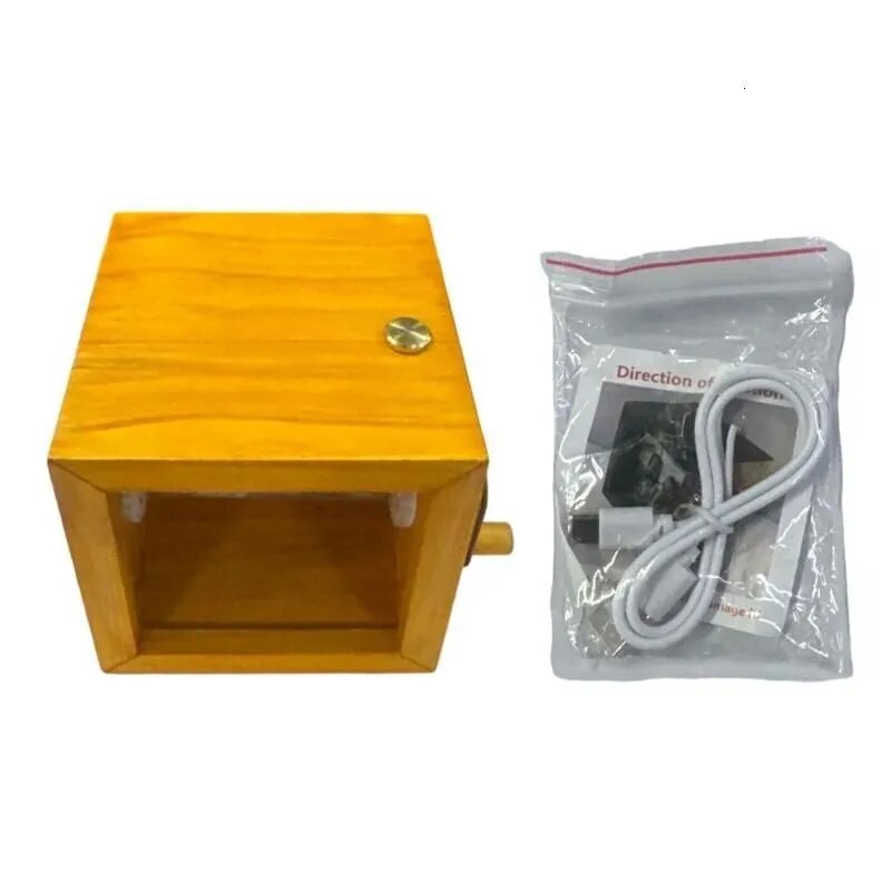 Ностальгический вращающийся фотоальбом-флипбук в подарок, Beech yellow - 16 photos 3 colors o