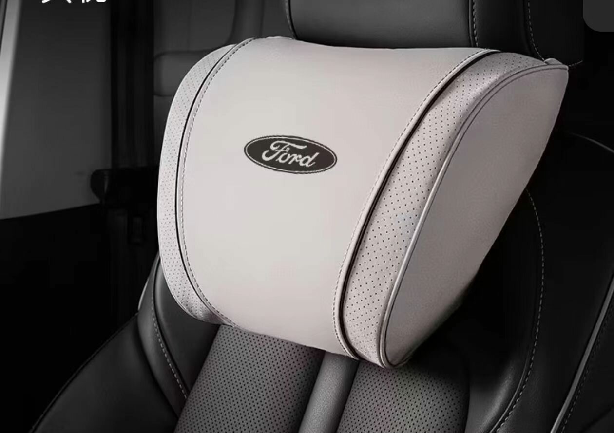 Подушка автомобильная На подголовник, Экокожа, 1 шт. Модель: Ford