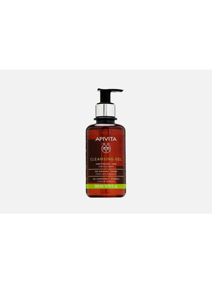 APIVITA lime & propolis Очищающий гель для лица 200 мл