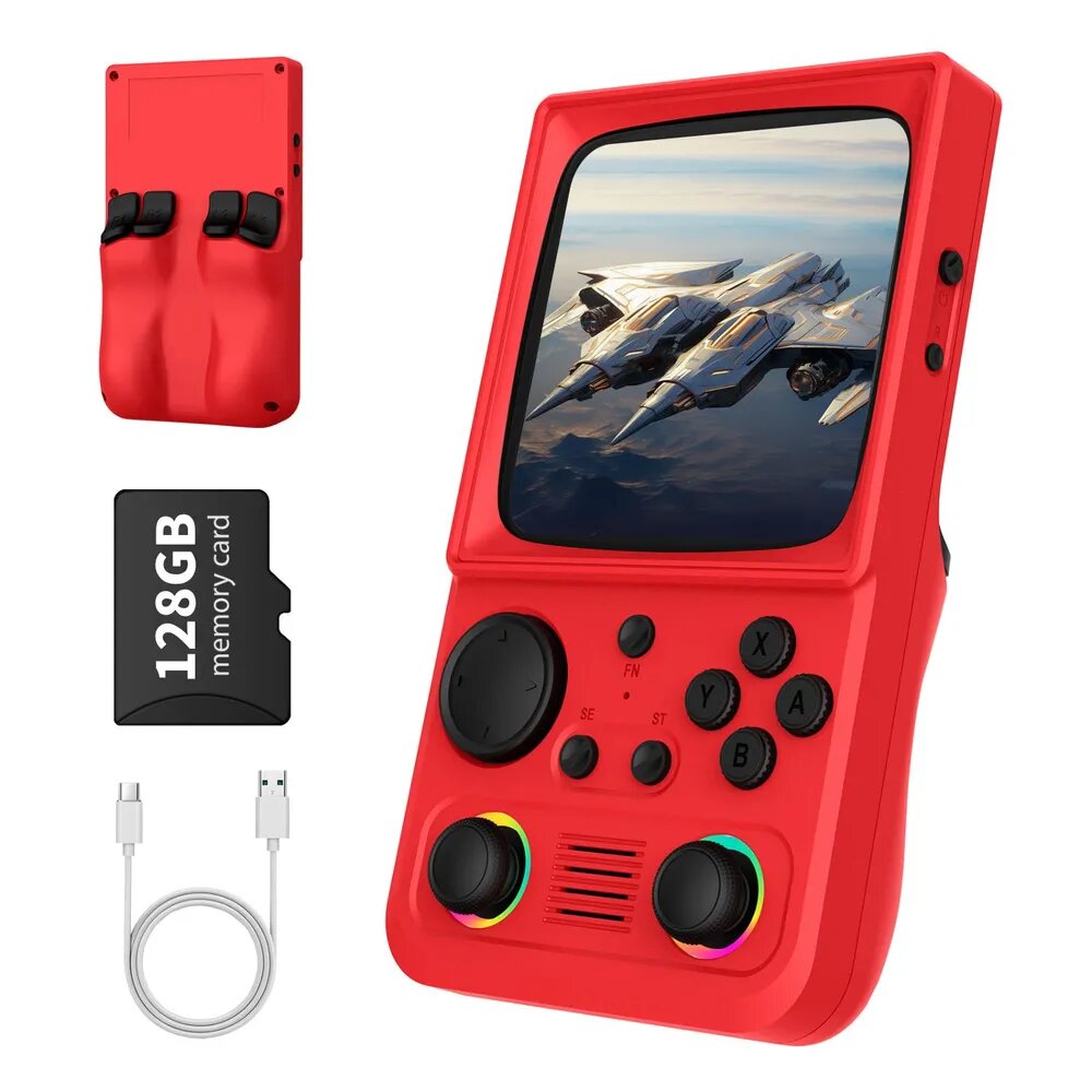 AISLPC R36T Max Игровая консоль, 128 ГБ, 22000+ игр, 4,0-дюймовый дисплей, 720 * 720p, 4000mAh