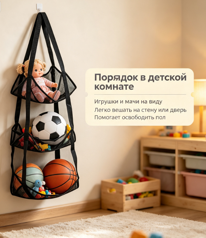 Мешок для хранения , Дышащая сетчатая подвесная сумка для хранения, Подвесная сетчатая сумка для хранения