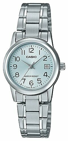 Наручные часы CASIO Collection, серебристый/голубой — фото 1