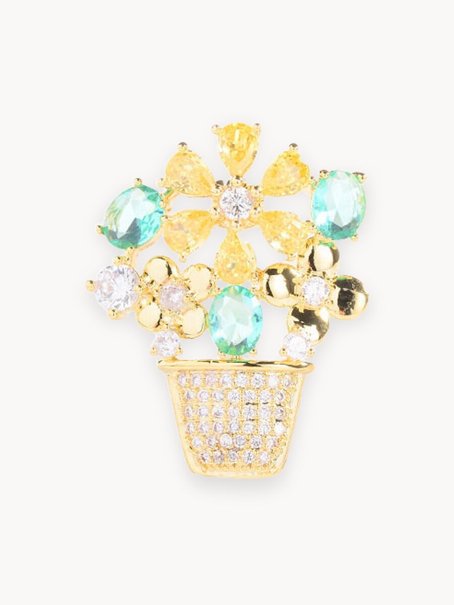 Брошь, хрусталь