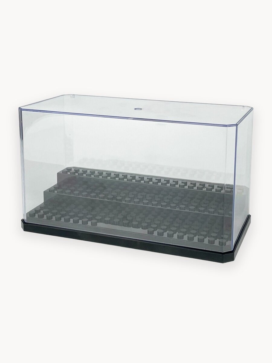Витрина для минифигурок. Контейнер для игрушек Лего. Витрина-бокс для хранения лего человечков. Коробка для хранения Lego фигурок. Органайзер для конструктора