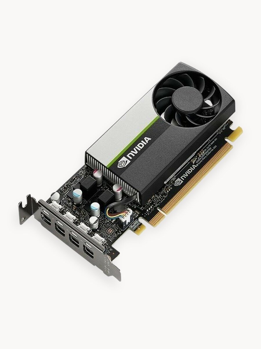 Видеокарта PNY Quadro T1000, 4GB, NVIDIA, PCI Express, разъем Mini DisplayPort