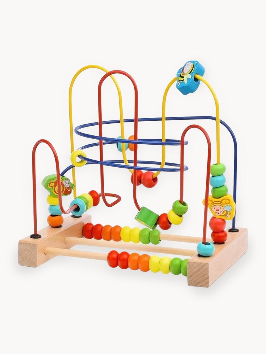 Игра Лабиринт D1236-4 "Мотыльки", со счетами, 22,5 х 14,5 х 22 см.