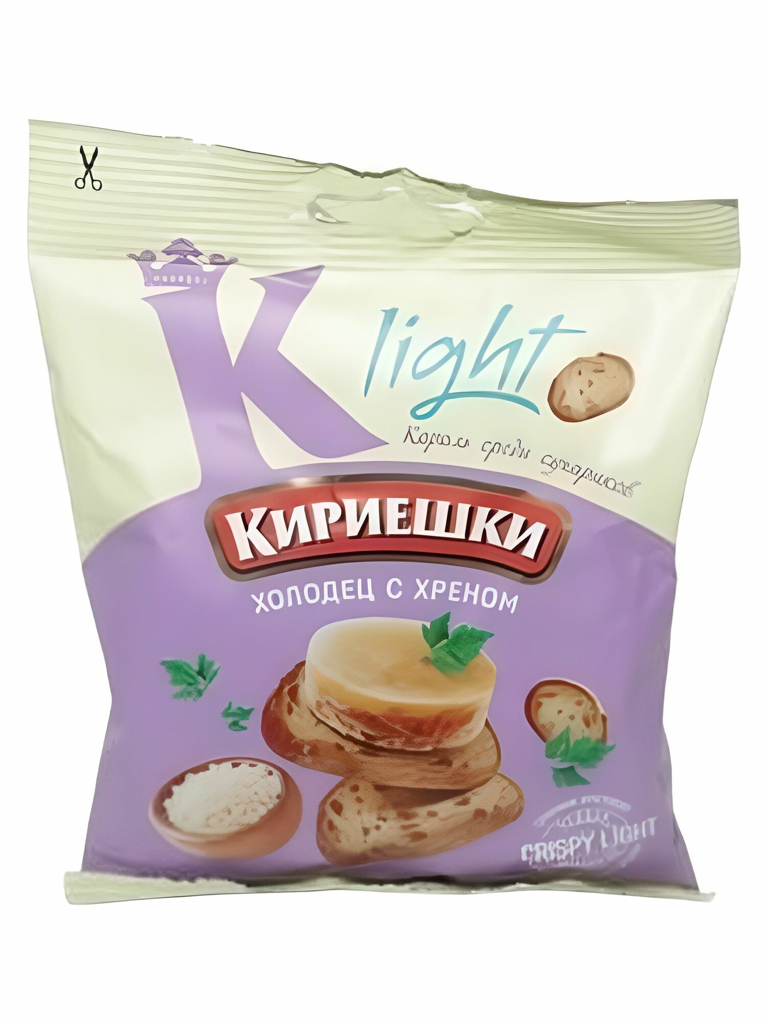 Сухарики Кириешки Light, со вкусом Холодец с хреном, 33 г