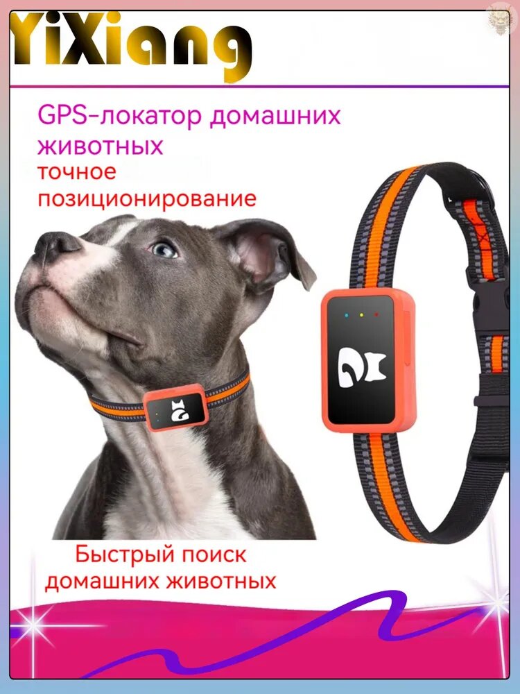 Ошейник для отслеживания домашних животных G68P для кошек и собак с функцией мониторинга здоровья