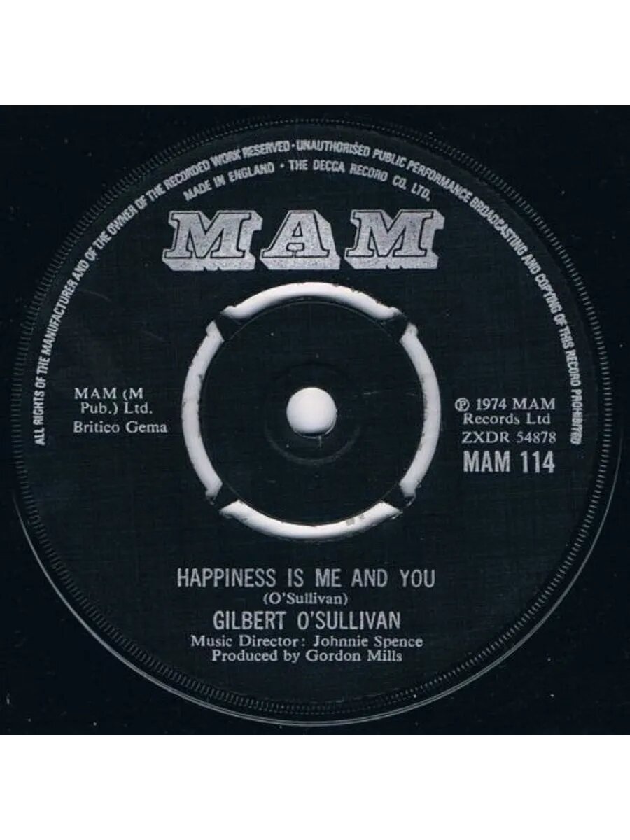 Gilbert O'Sullivan - Happiness Is Me And You (нет обложки)