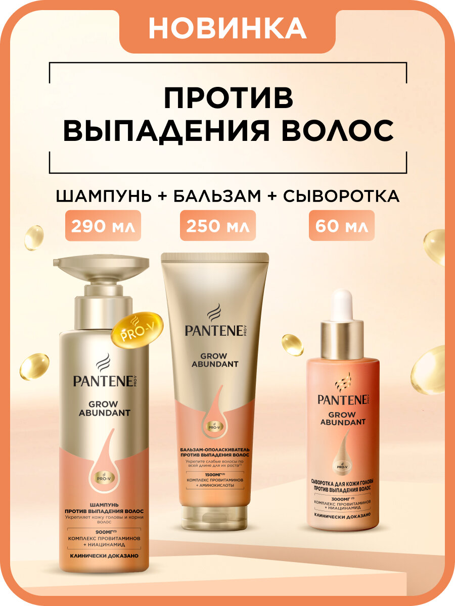 Набор Pantene Против Выпадения Волос 290 мл + 250 мл + 60 мл
