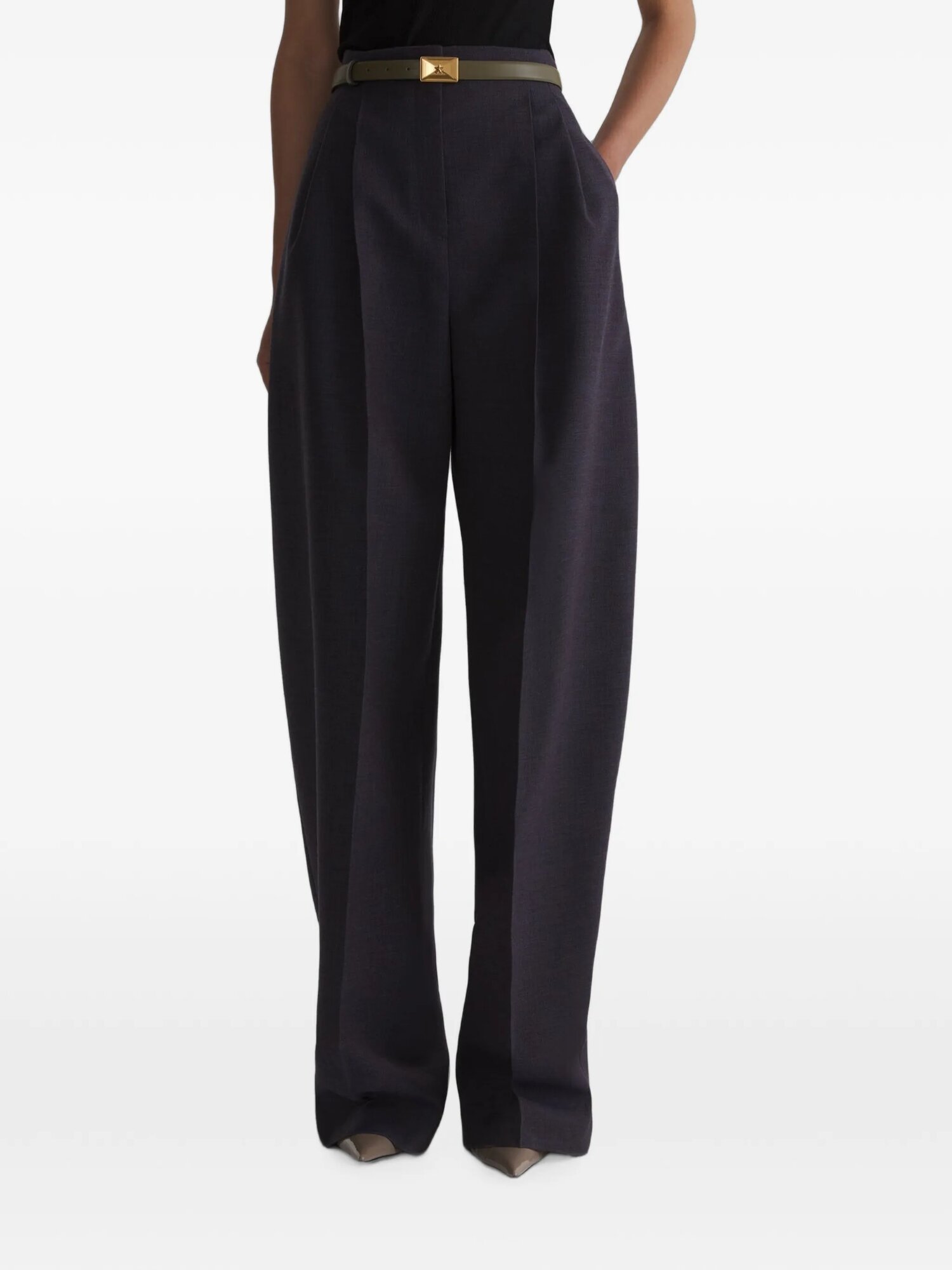 Брюки High-waist straight pants