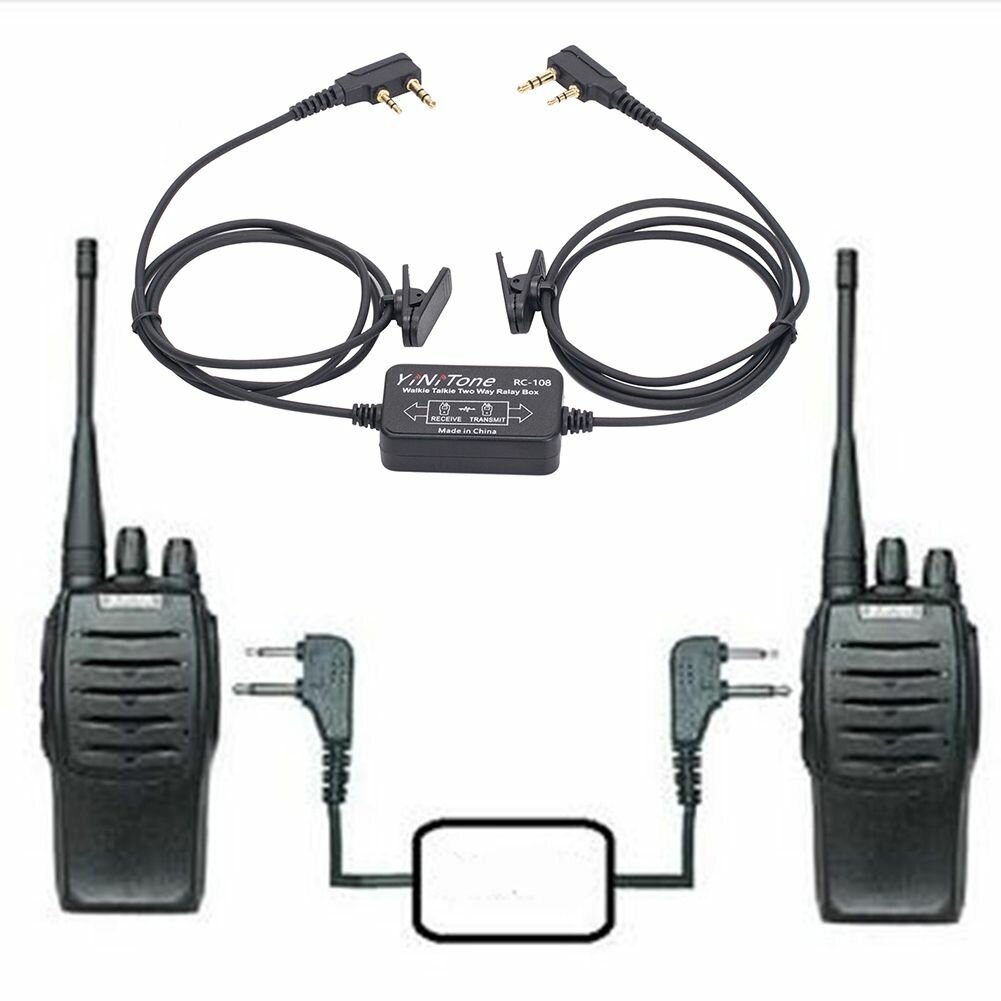 RC-108 ретранслятор для раций Baofeng BF-888S, UV-5R, TYT GT-3, Wouxun с аудио-триггером и разъёмами K-типа