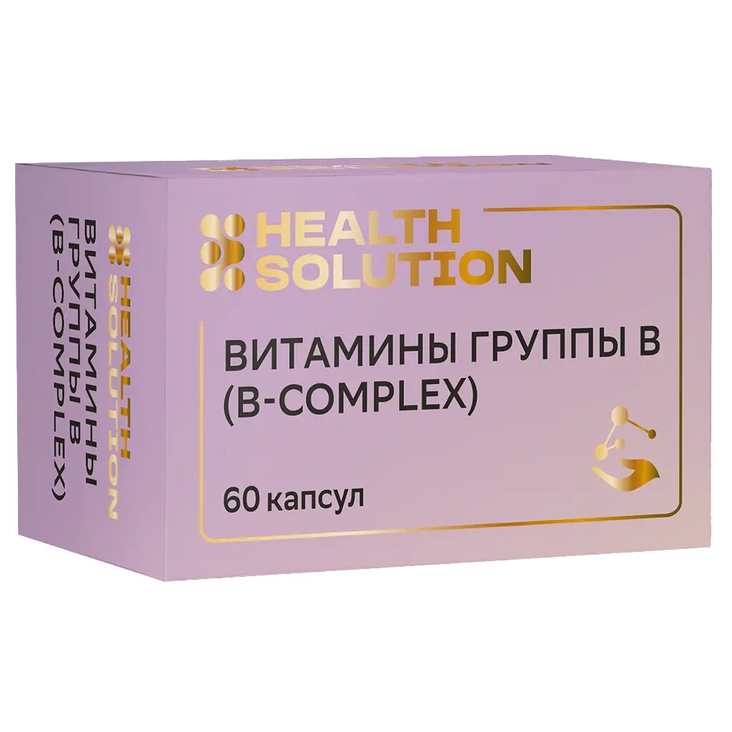 Health Solution Витамины группы В (B-Complex) капсулы массой 770 мг 60 шт