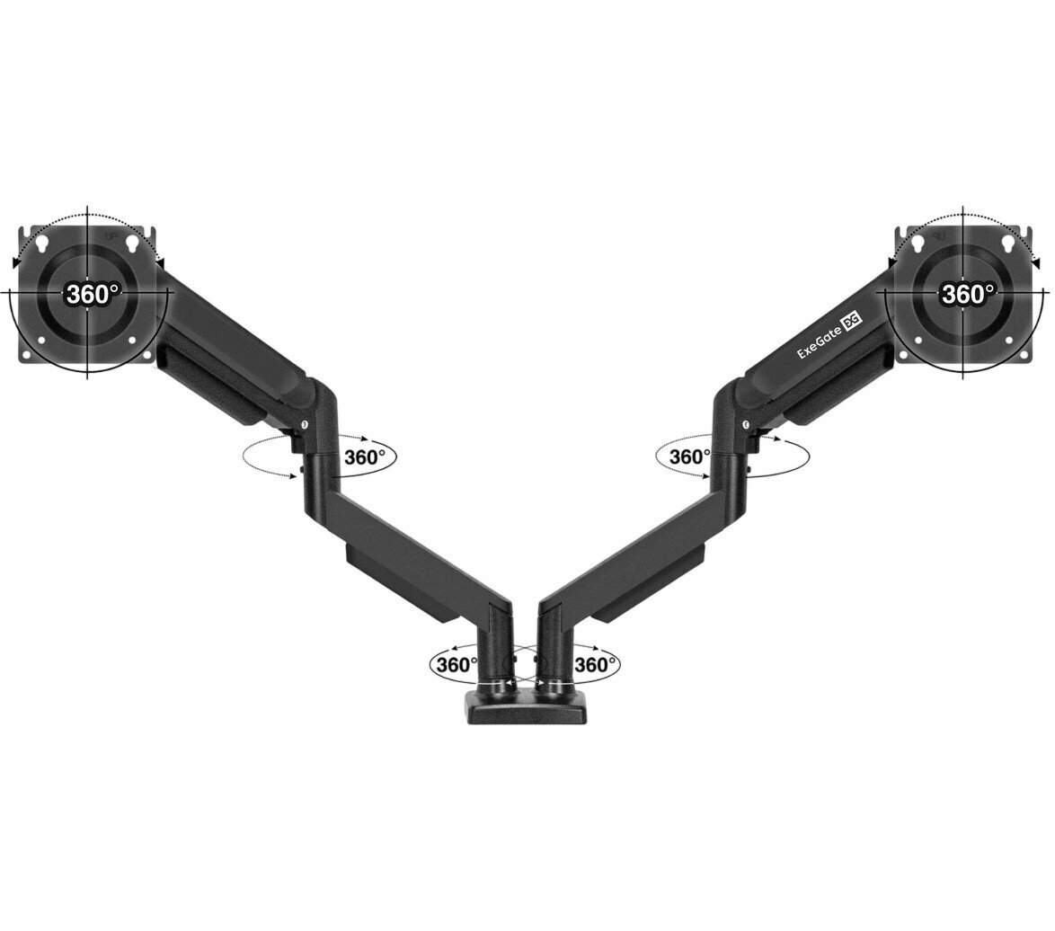 Кронштейн 13-32" ExeGate EDM2-3210-03GS, черный