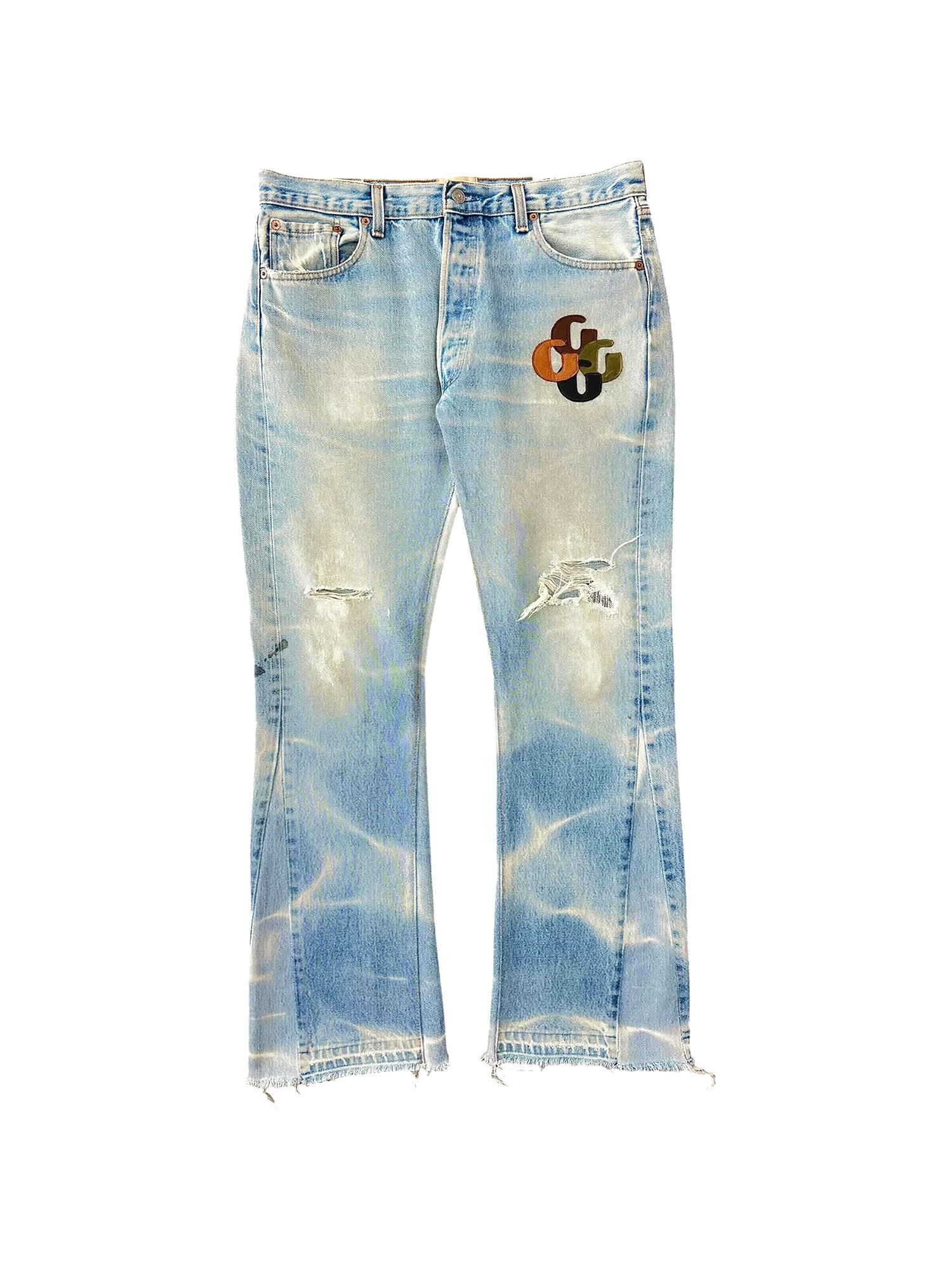 Джинсы LA Flare patch-detail jeans 