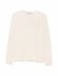 Свитер SERGIO MORETTI Cable-knit crew-neck sweater, размер 50, , бежевый/белый
