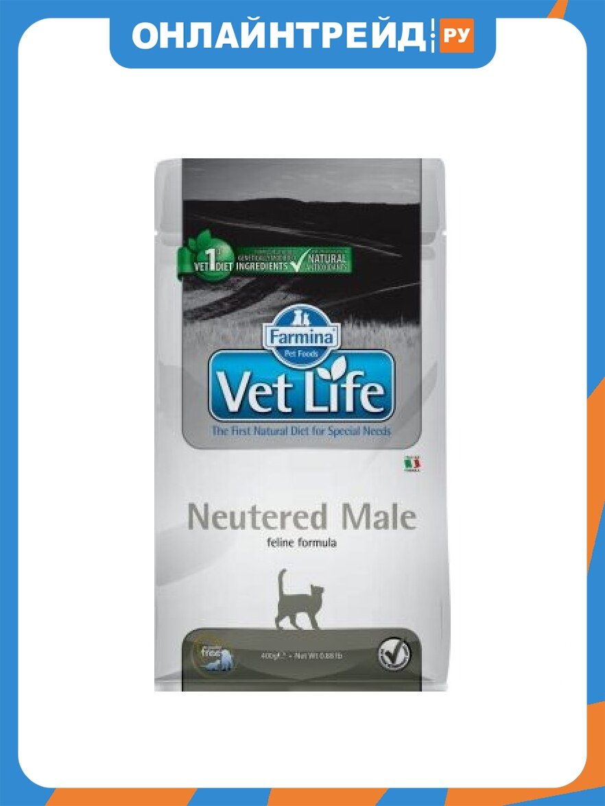 Корм сухой Farmina Vet Life для кастрированных котов 400 г