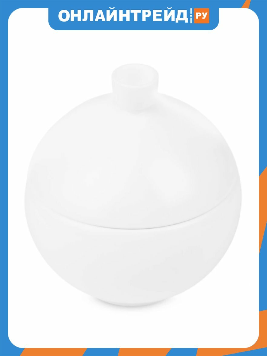 Сахарница Decor DE Table Плиссе 230 мл, d10хh11 см, фарфор костяной (DDT-GB0020)