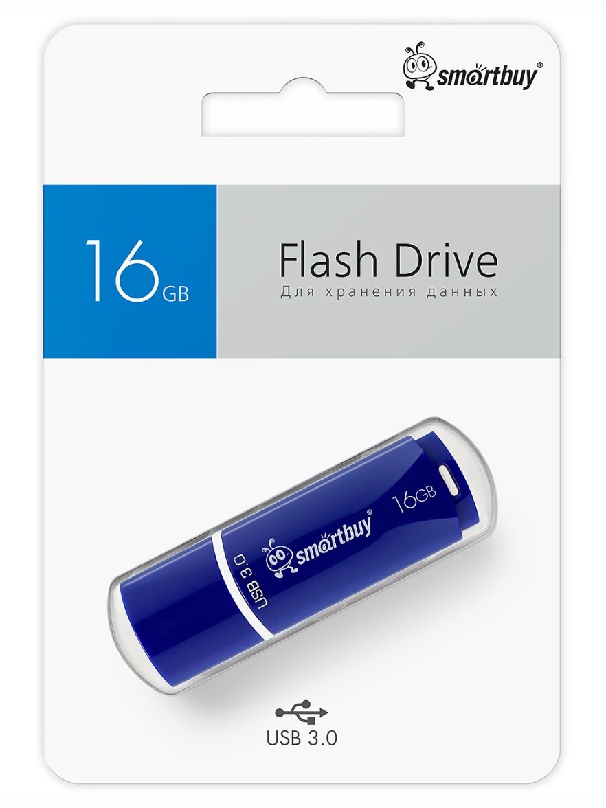 USB флешка Smartbuy 16Gb Crown blue USB 3.0