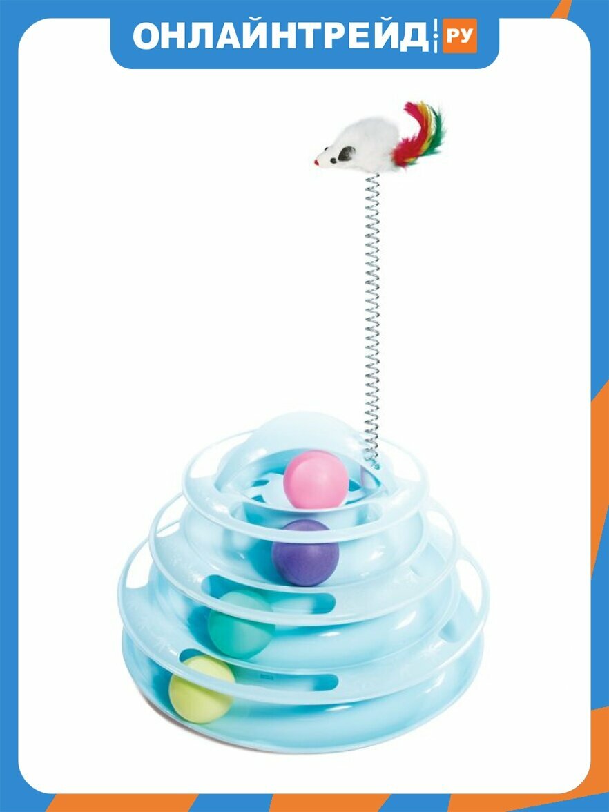 Развивающая игрушка для кошек Triol SMART TOYS "Пирамида", d250*160/360мм