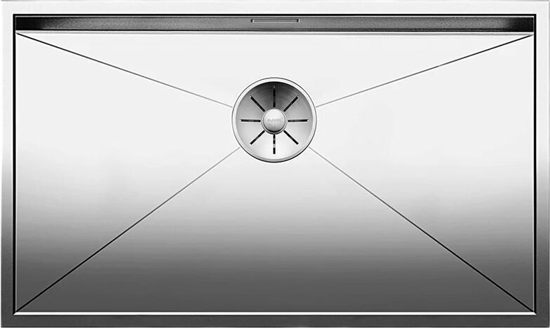 Мойка кухонная Blanco Zerox 700-U металлическая, 74x44, прямоугольная, мойка для кухни, под столешницу, немецкая