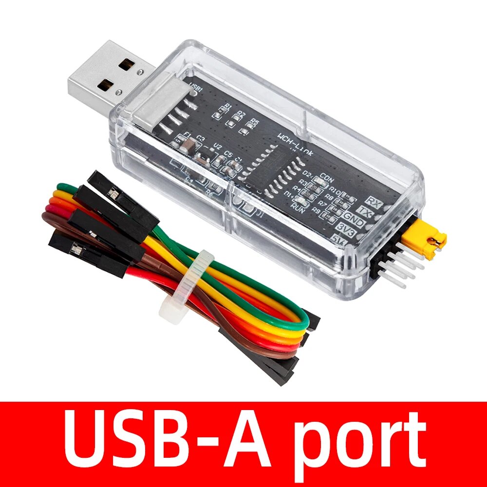 WCH-Link отладчик для микроконтроллеров RISC-V ARM 1PC, USB-A