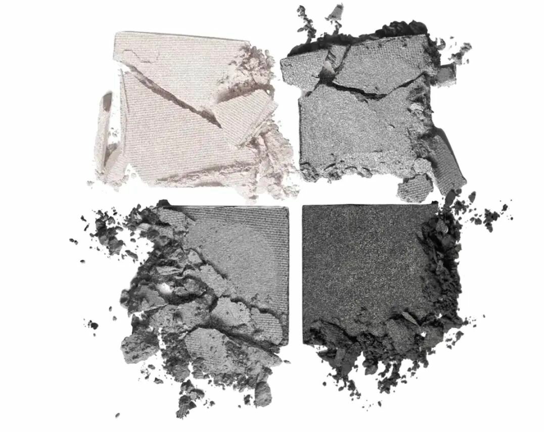 Четырехцветные тени для век Ultra Colour /Блеск серебра, 10 г