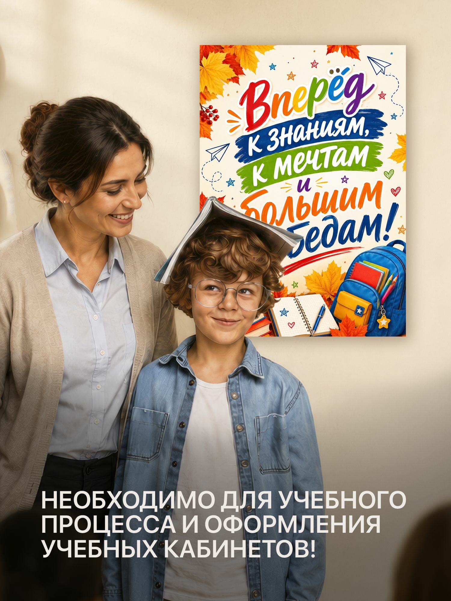 Плакат Девиз класса для школы, в класс — фото 1