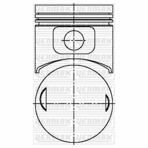 Поршень двс с кольцами Yenmak 3103651050 для Mercedes 190 (W201) W201, KOMBI TMODEL S123 S123, KOMBI TMODEL S124 S124,