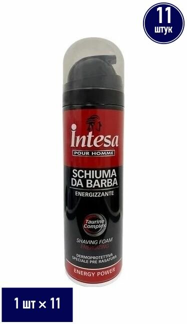 Пена для бритья Intesa Energy power 300 мл, набор: 11 штук