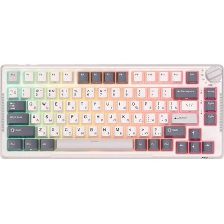 Клавиатура Royal Kludge RK-H81 Sky cyan switch/White Night