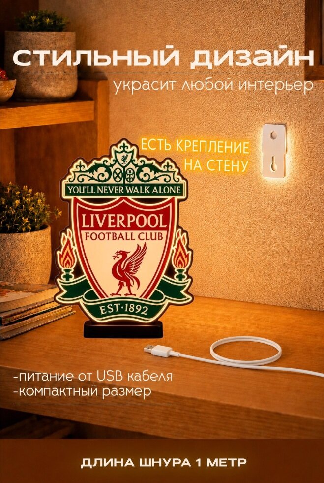 Светильник RayPlay "Liverpool" Ливерпуль, 10 LED, RGB-подсветка, дистанционное управление, 10 Вт