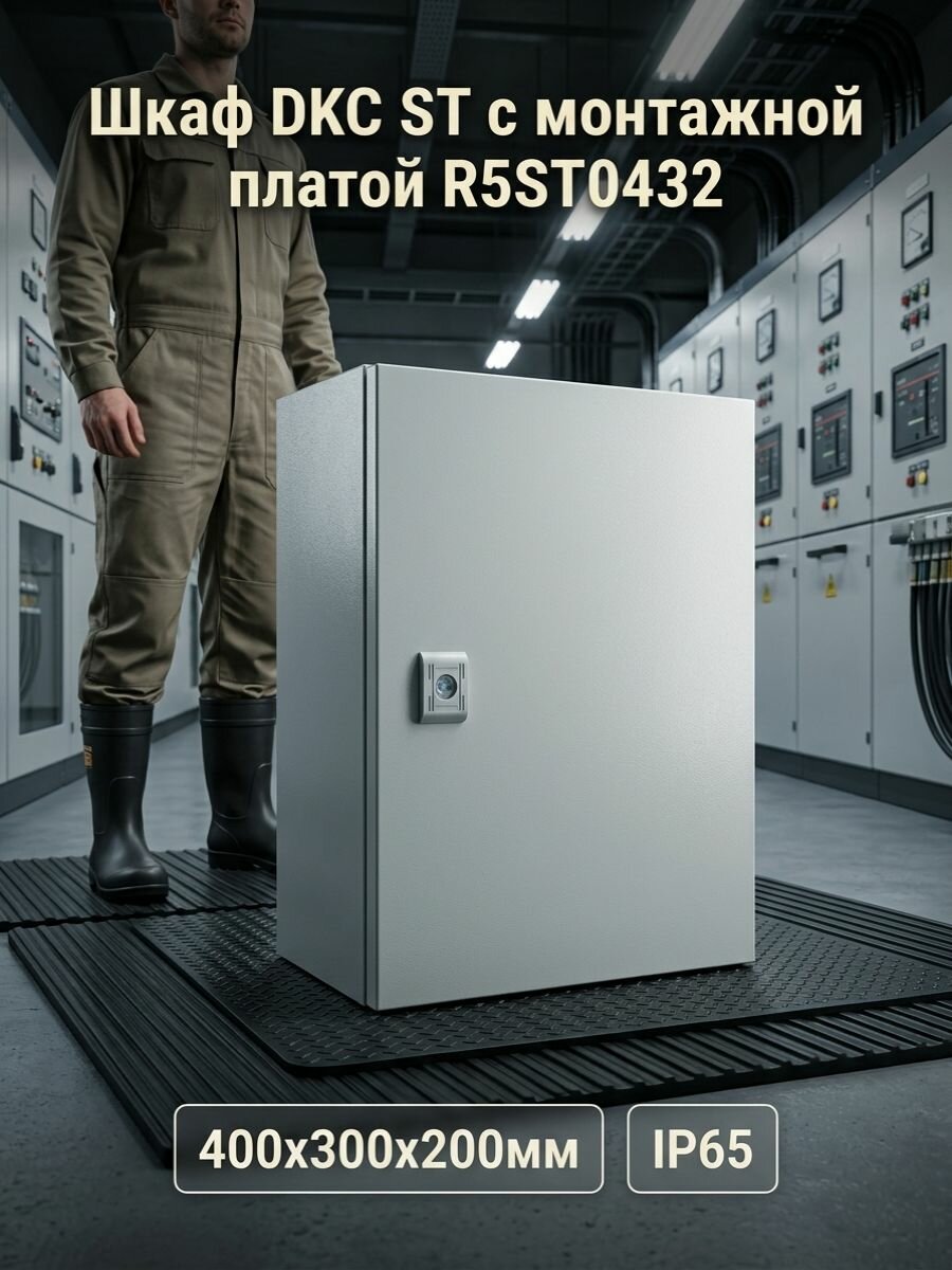 Шкаф DKC ST с монтажной платой 400х300х200мм от IP65-до IP66 IK10 R5ST0432