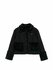 Куртка Herno Faux-fur trim wool jacket, размер 12 лет, черный/серый металик
