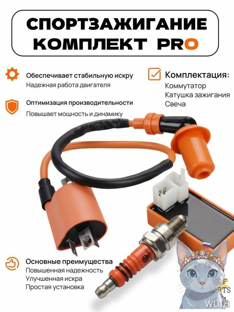 Система зажигания тюнинг 4т 250 кубов комплект PRO для мотоцикла