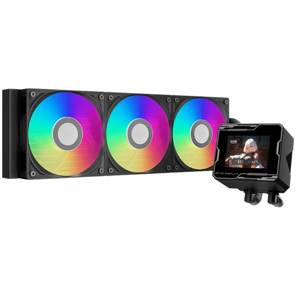 Система водяного охлаждения PcCooler GT360M ARGB Display BK Black S115x/1200/1700/1851/1954/AM4/AM5 Ret