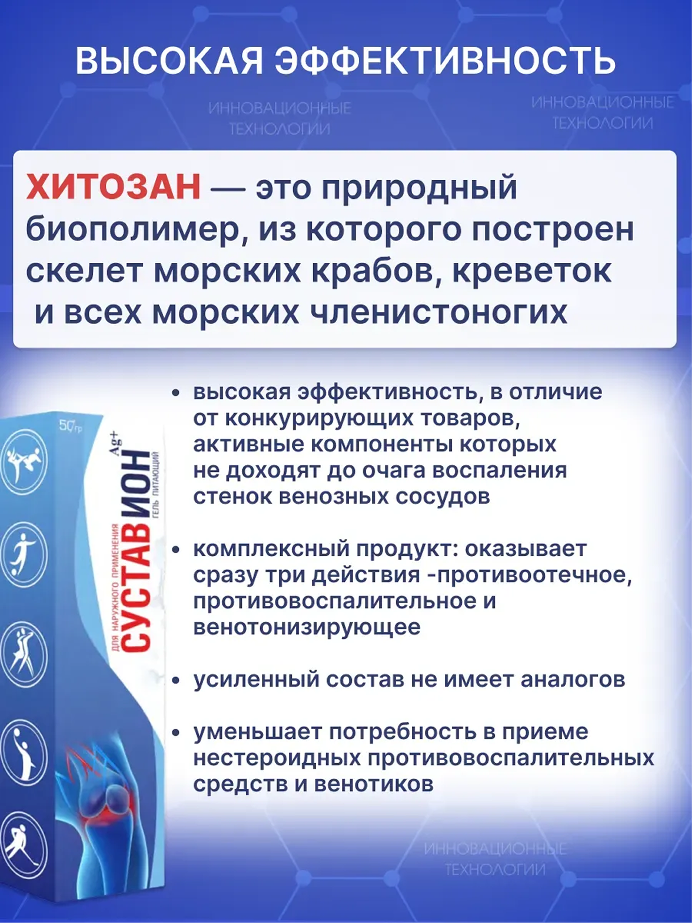 Суставион гель питающий для наружного применения 50г — фото 1