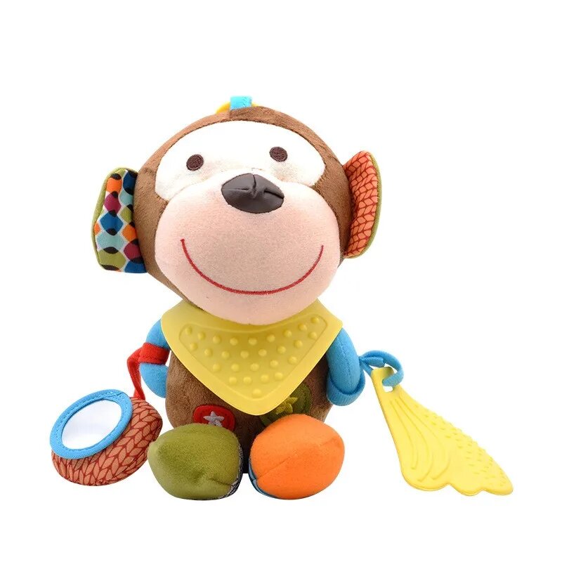 Плюшевые игрушки-погремушки FUYAOZHISHANG Monkey