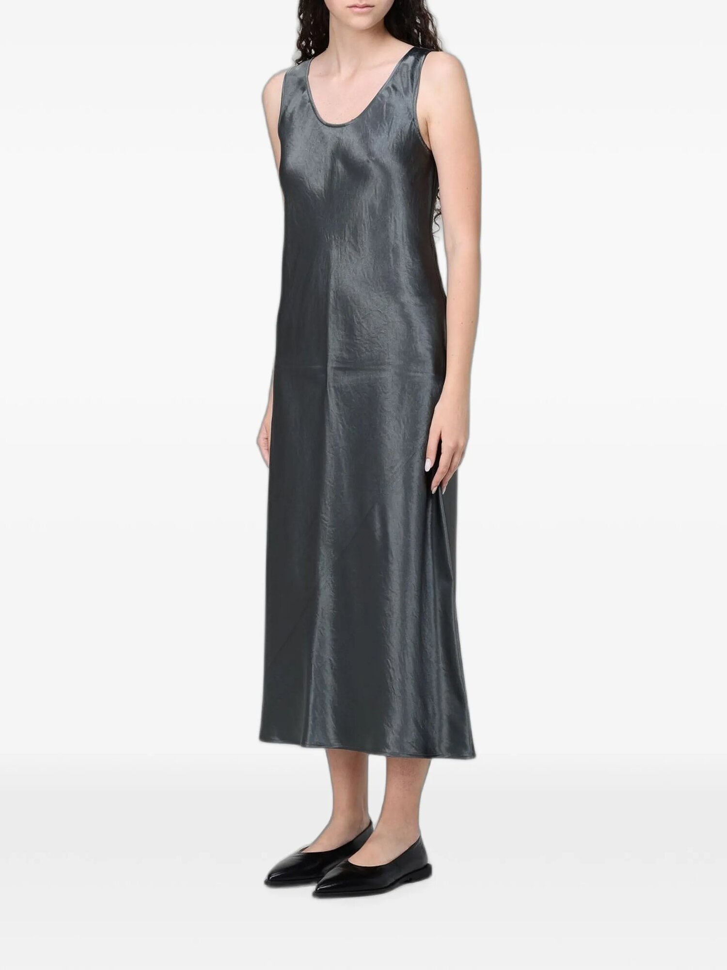 Платье Max Mara Satin midi dress, размер 40 — фото 1