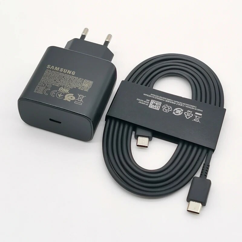 Зарядное Samsung 45W EU, кабель Type-C 1.8м