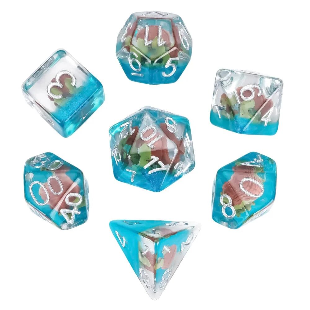 Cusdie 7 SKULL прозрачные кости для ролевых игр Intellect Devourer