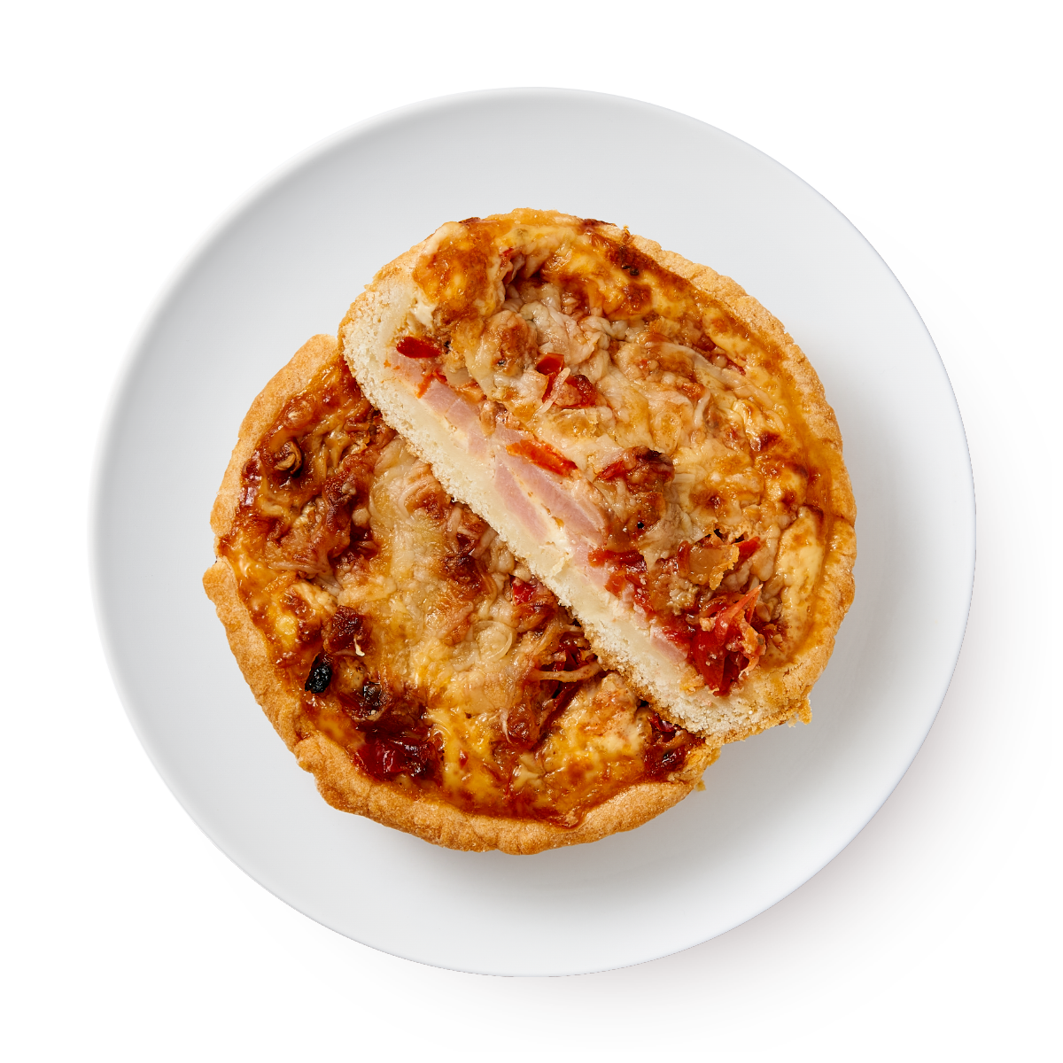 Киш Вилочка, с ветчиной, овощами, песочное тесто, сливочный вкус