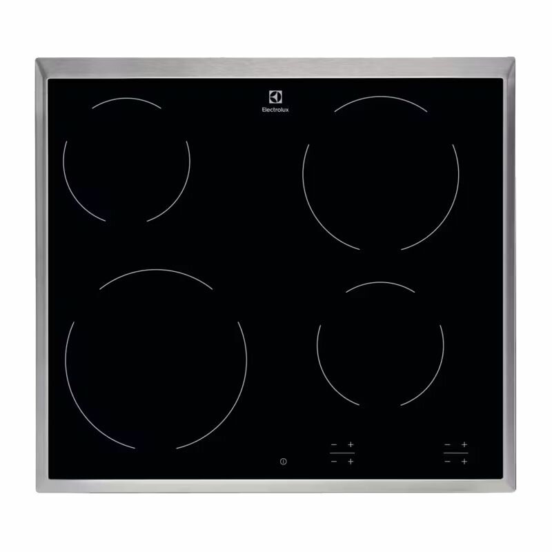 Варочная панель встраиваемая электрическая Electrolux EHF6240XXK, 4 конфорки, индикация остаточного тепла, блокировка панели управления; автоматическое отключение, цвет черный