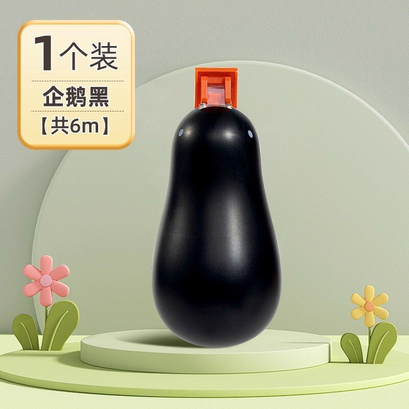 Корректирующая лента Delix Penguin Black с 6м импортной пленкой и сменной сердцевиной - 1 шт