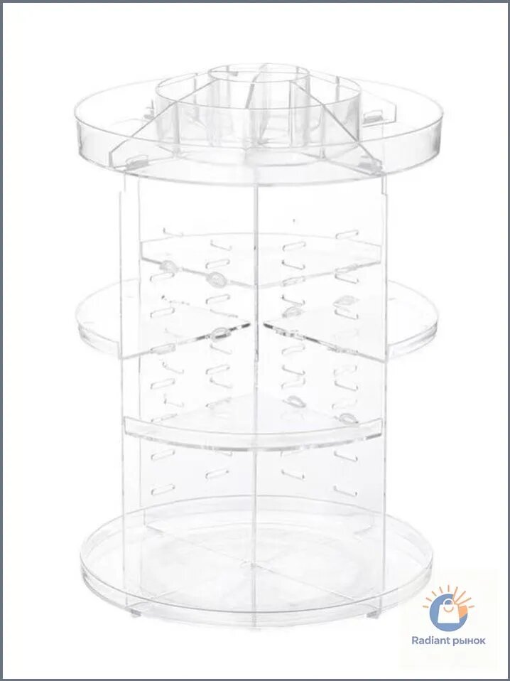 Кофр для хранения вещей "Rotating-Makeup-Organizer-Group", 21 см х 21 см х 28.5 см , 1 шт
