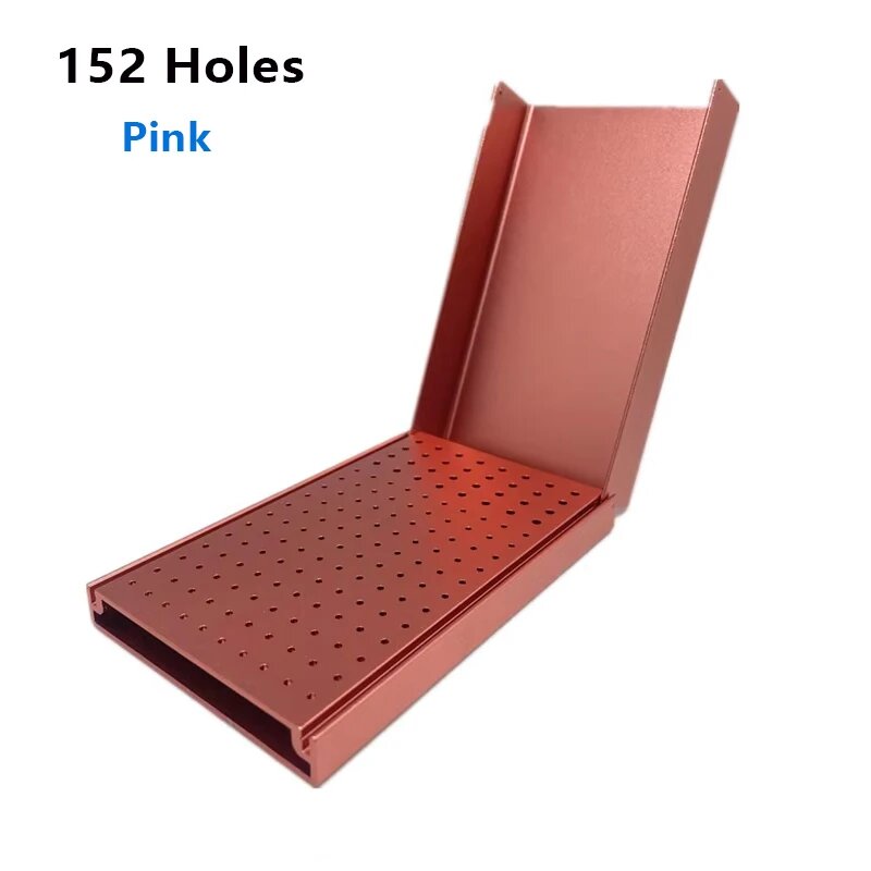 SKATTOOTH Dental 152 Holes Burs Holder 152 Holes Pink