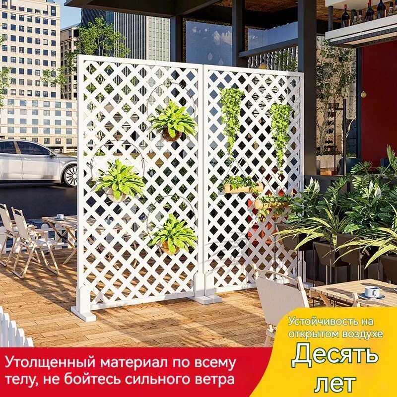 Секционный забор-жалюзи из древесины, уличная и домашняя перегородка, для террасы, клумбы и ограждения патио, опора для плюща и роз