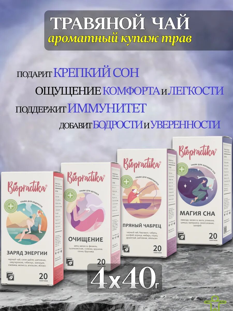 Травяной чай Botanitea 80 пакетиков