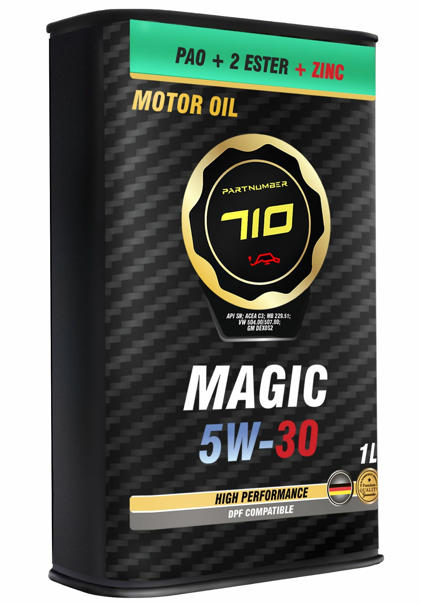 PARTNUMBER 710 MAGIC 5W-30 Масло моторное, Синтетическое, 1 л