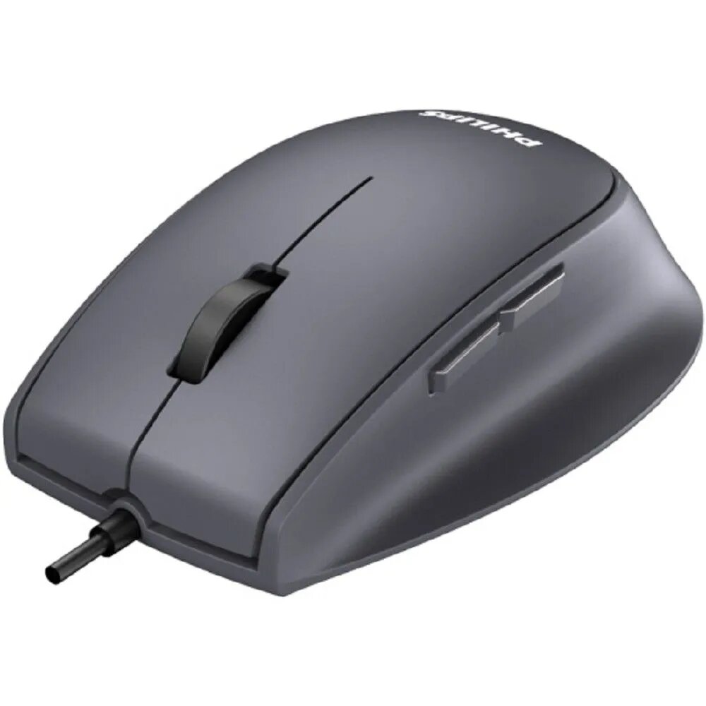 Мышь Philips оптическая проводная 5 кноп USB 2.0 1600dpi бесшумная чёрный (SPK7327B/60)
